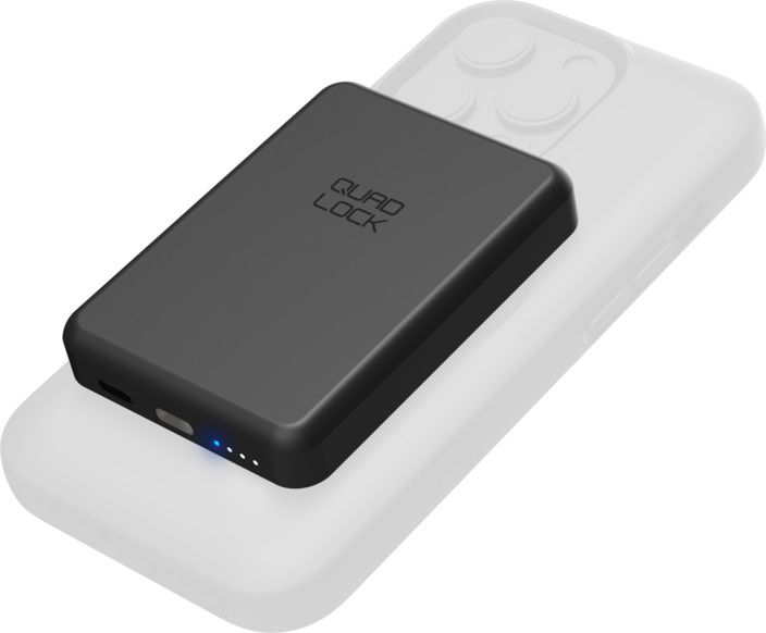 QUAD LOCK MAG Powerbank / black / 5000mAh, 3,85V, 19,25Wh - Veloplus Shop