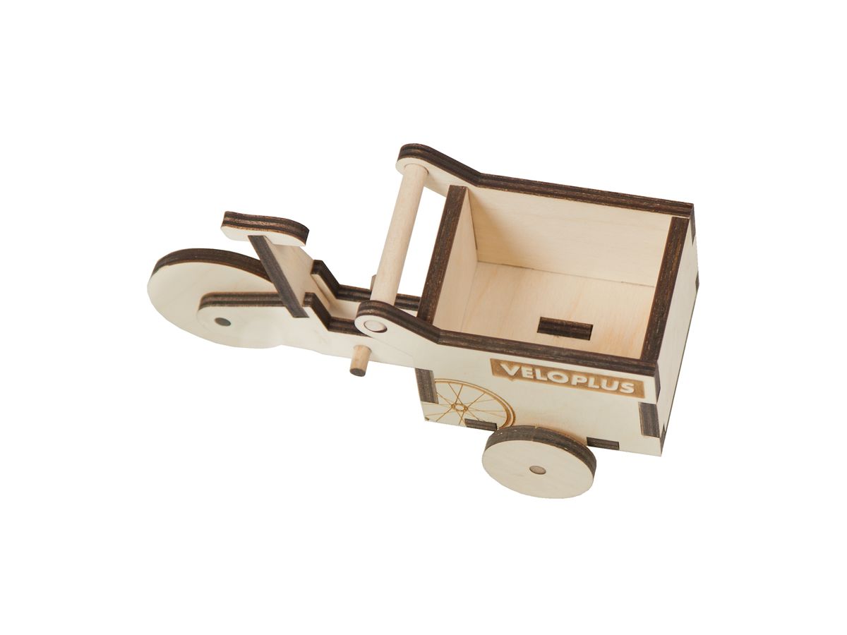 CARGOLI Dreirad Bausatz aus Holz mit VELOPLUS Logo - Veloplus Shop
